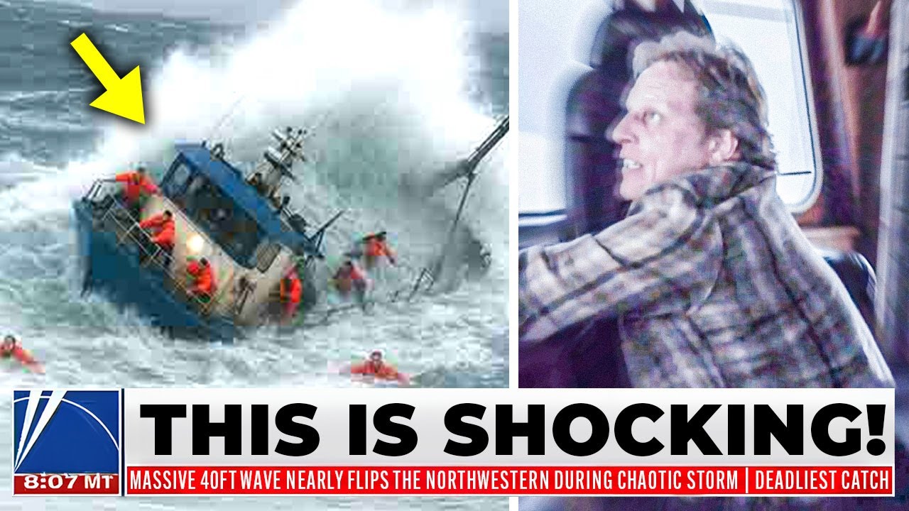 Massive 40ft Wave Nearly Flips the Northwestern During Chaotic Storm ...